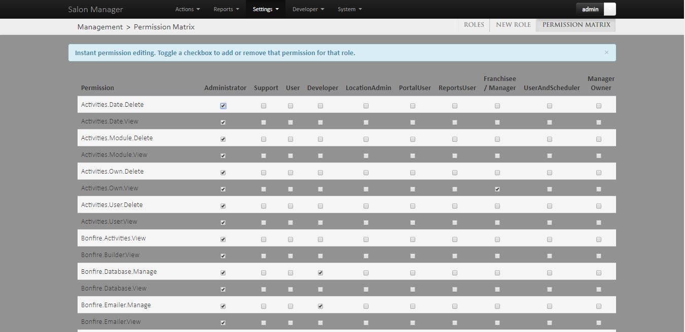 Roles Settings – Help Center